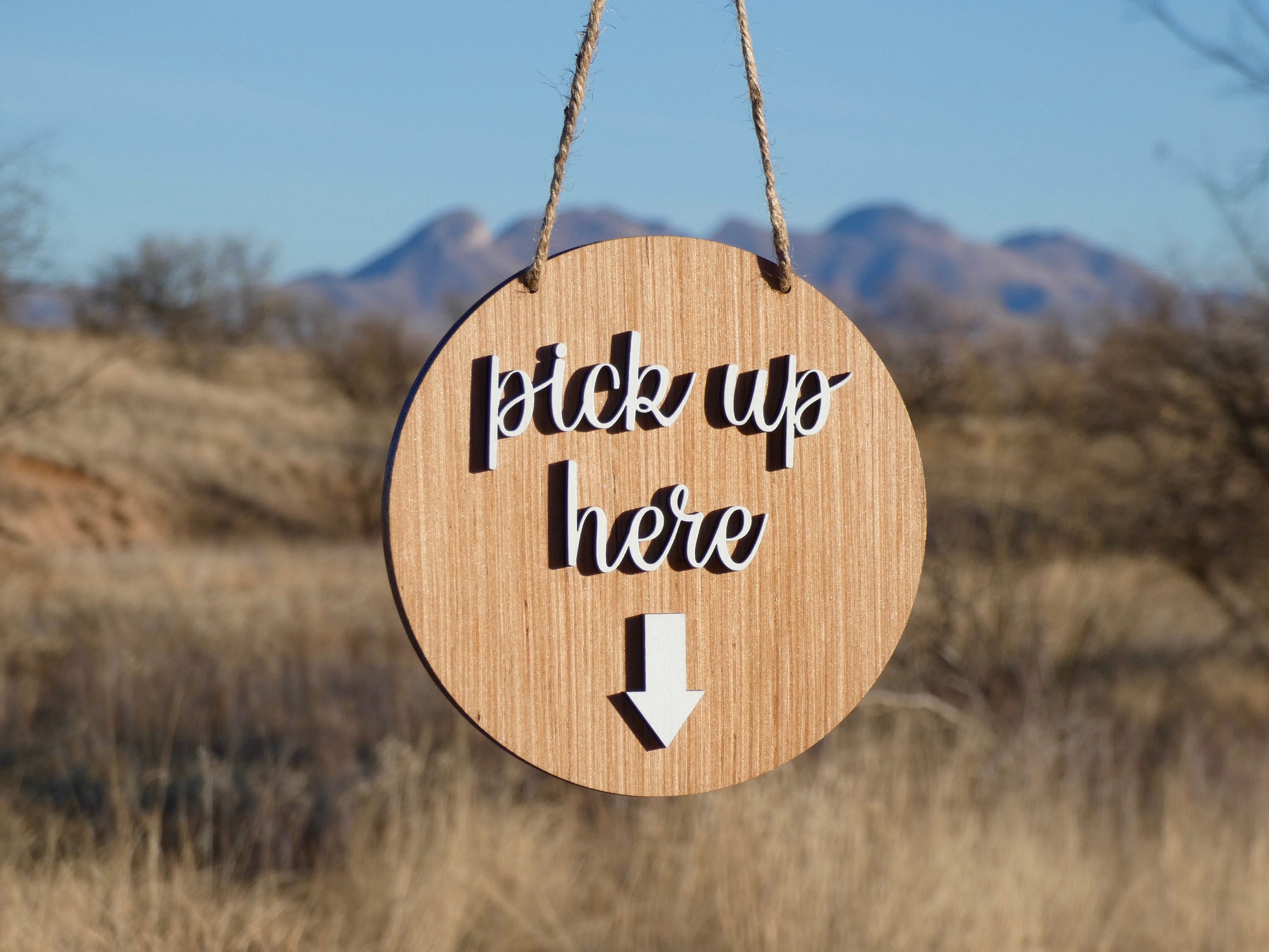 Order Pick up Sign / Pick up Here Sign / Custom Business Sign - Etsy