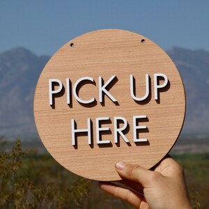 Custom Pick up Here Sign / Business Pick up Sign / Pick up Here Sign ...