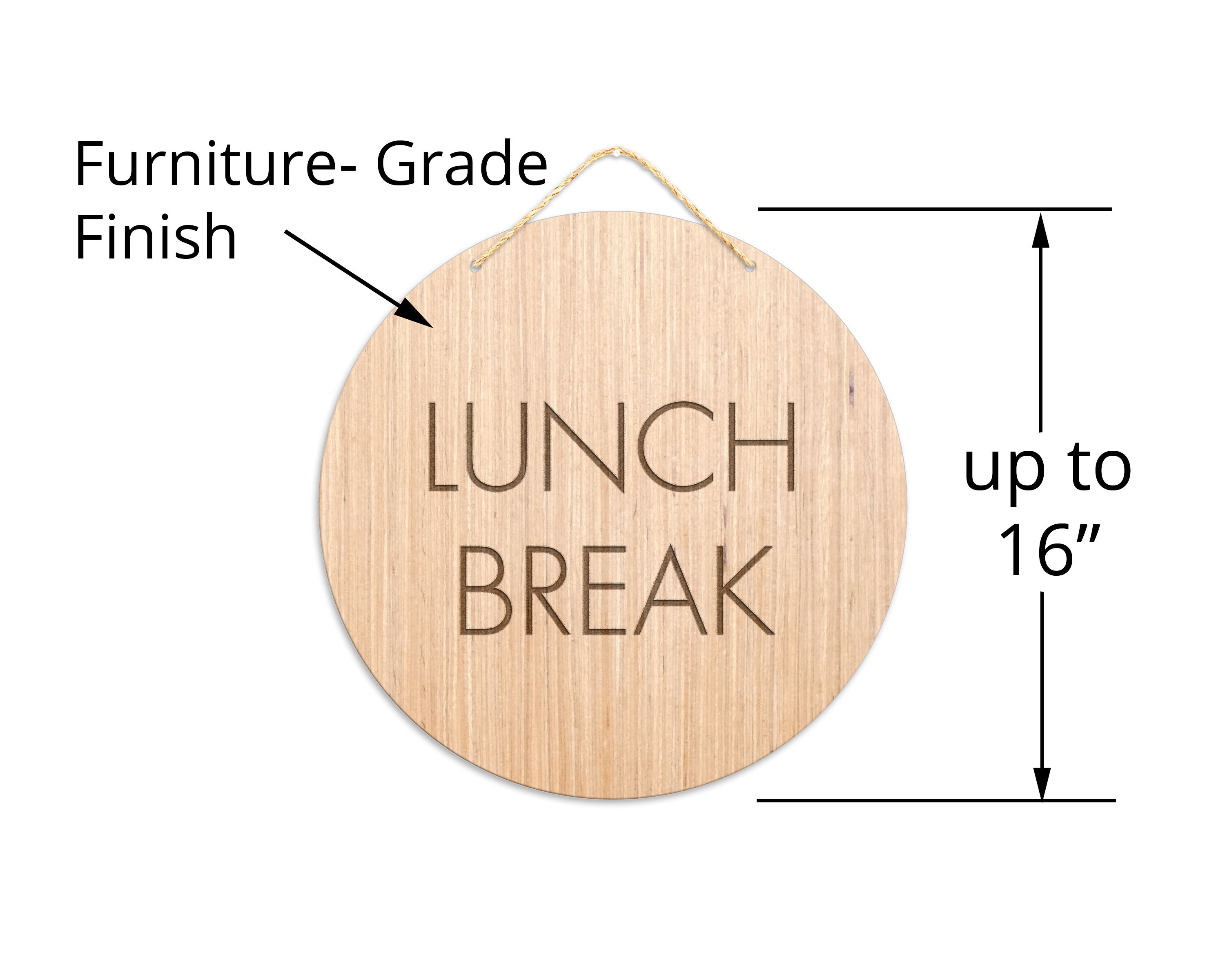 Lunch Break Sign / Out for Lunch Sign / Be Back Soon Sign / - Etsy