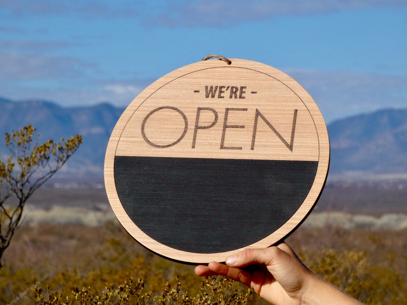 Chalkboard Open/closed Sign / Chalkboard Sign / Reversible - Etsy