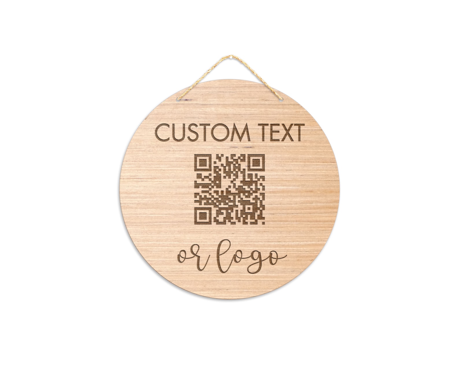 Custom QR Code Sign / Engraved Business Sign / QR Code Sign / - Etsy