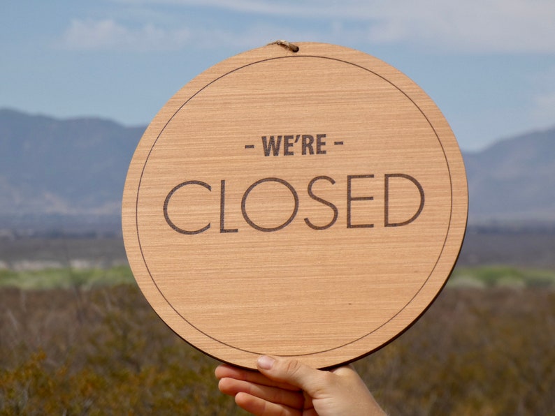 Chalkboard Open/closed Sign / Chalkboard Sign / Reversible - Etsy