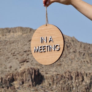 In a Meeting Sign / in Session Sign / Business Sign / Office - Etsy