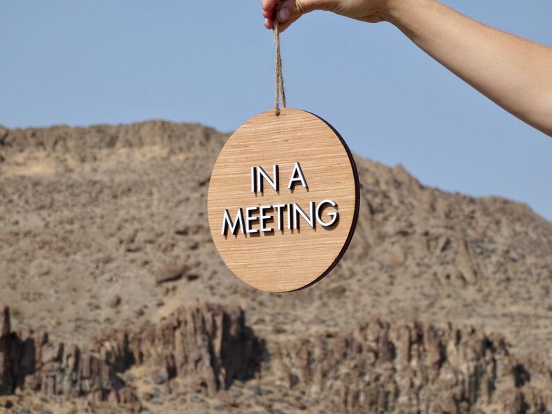 In a Meeting Sign / in Session Sign / Business Sign / Office - Etsy