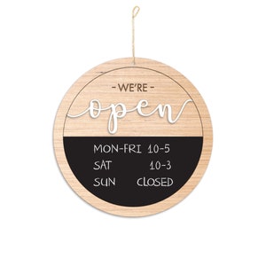 Chalkboard Open Closed Sign / Chalkboard Sign / Custom Sign / | Etsy