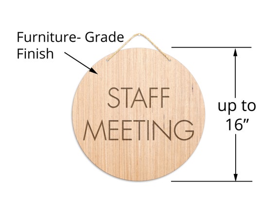 Staff Meeting Sign