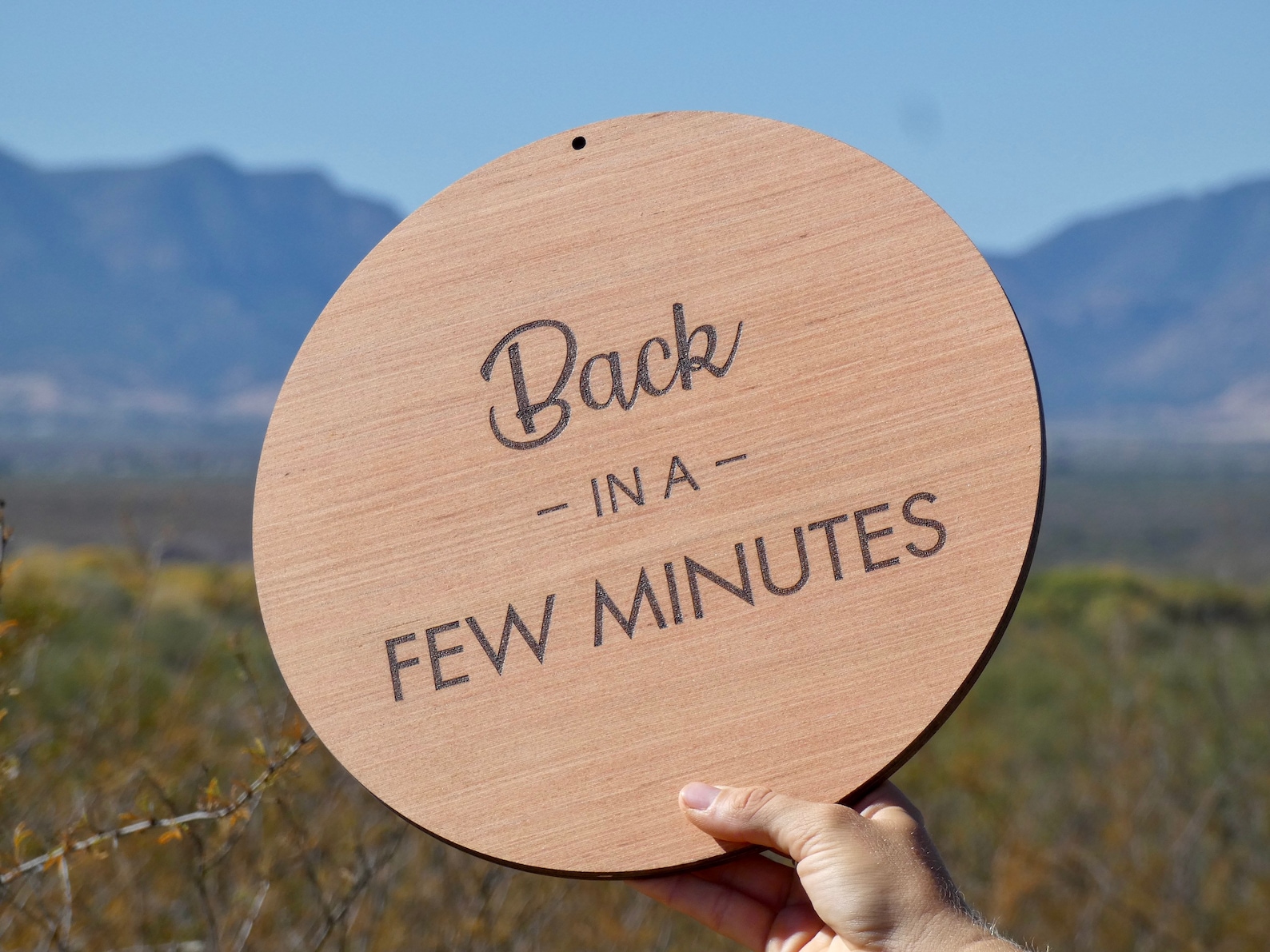 Back in a Few Minutes Sign / Business Sign / Be Back Soon Sign - Etsy