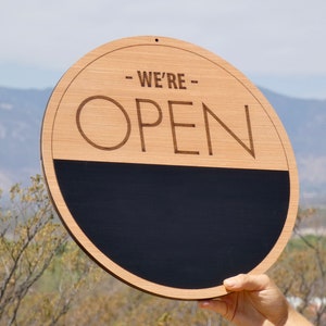 Chalkboard Open/closed Sign / Chalkboard Sign / Reversible - Etsy