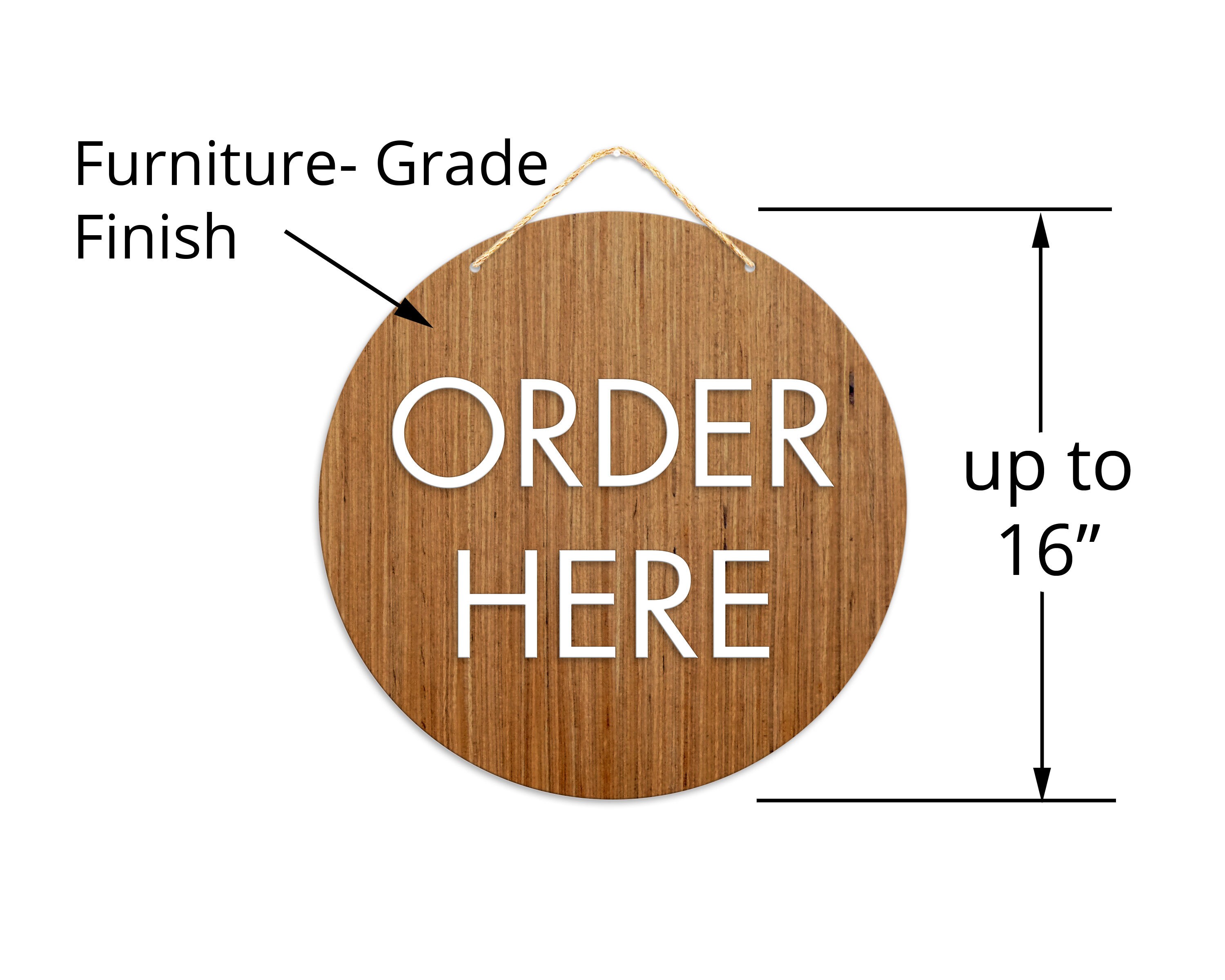 Business order Here Sign / Stained order - Etsy