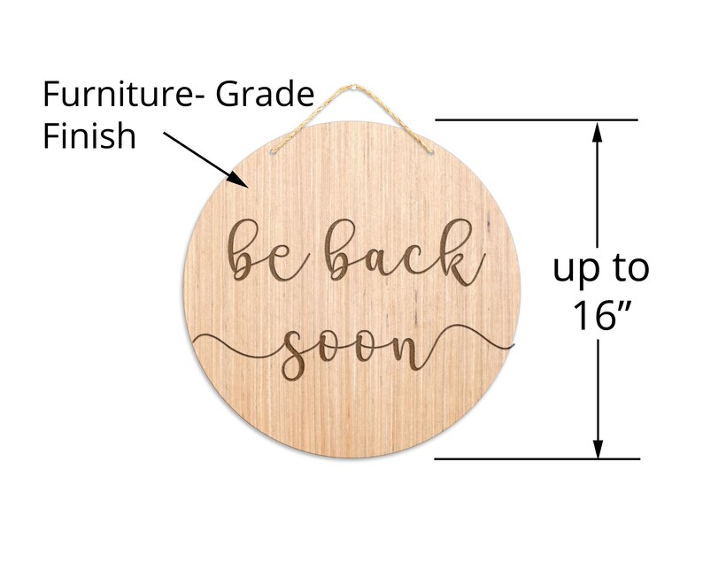Wooden Be Back Soon Sign / Be Right Back Sign / Business Decor - Etsy