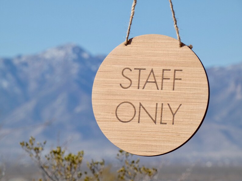 Staff Only Sign / Employees Only Sign / Employee Entrance Only | Etsy
