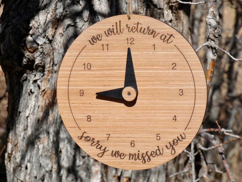 Wooden Open Sign / Reversible Open Sign / Clock Sign / - Etsy