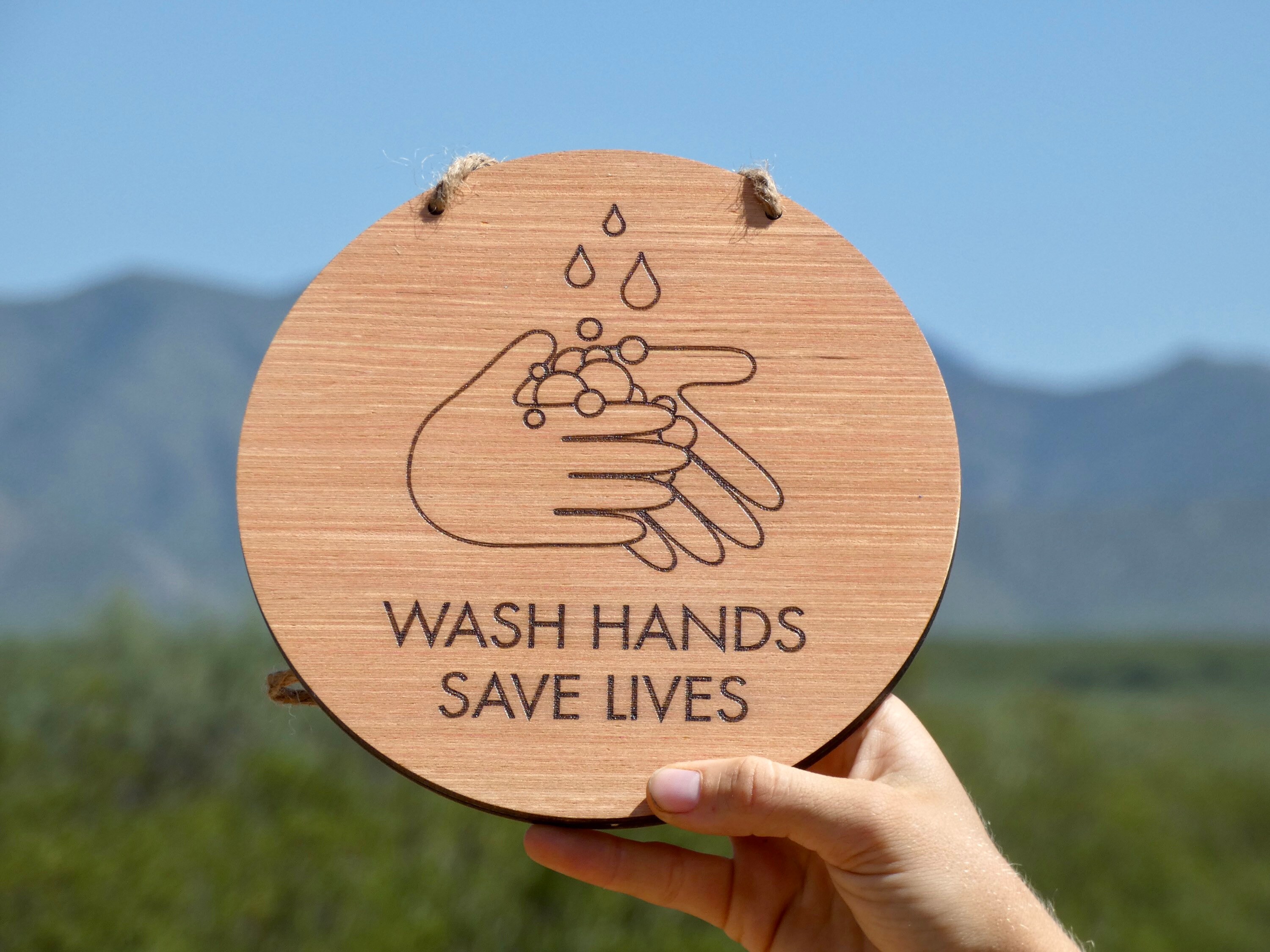 Wooden wash Your Hands Sign / Wash Your Hands Sign - Etsy