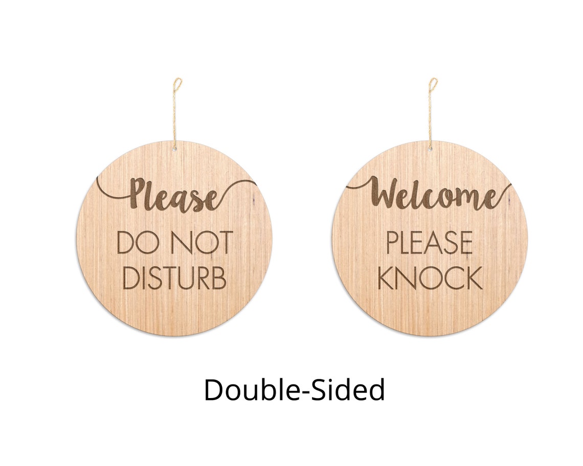 Wooden Please Do Not Disturb Sign / Welcome | Etsy