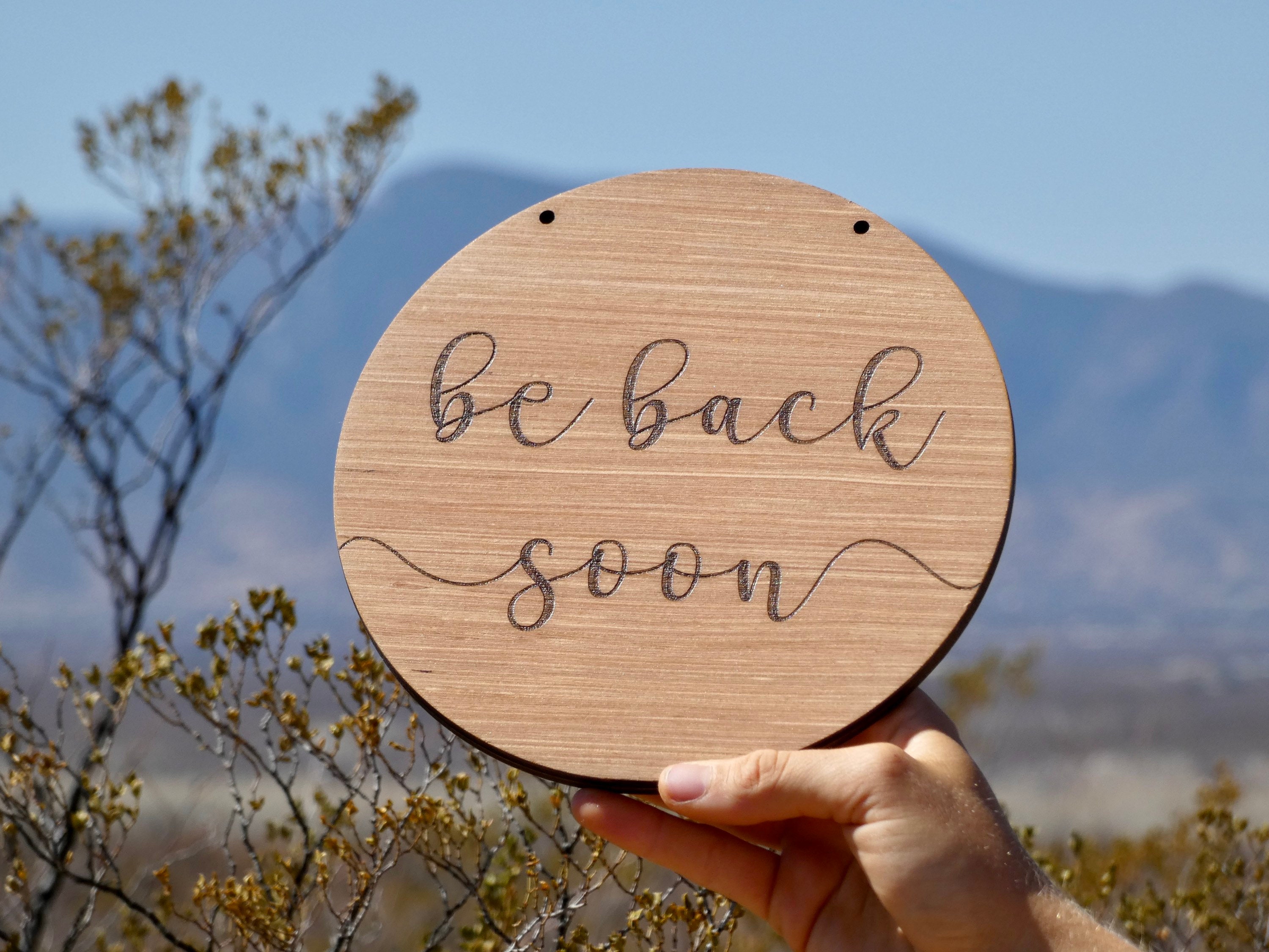 Wooden Be Back Soon Sign / Be Right Back Sign / Business Decor - Etsy