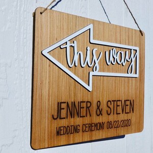 Custom this Way Hanging Sign / Wooden this | Etsy