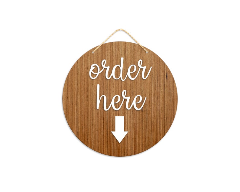 Order Here Business Sign / Custom order Here Sign | Etsy