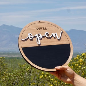 Chalkboard Open Closed Sign / Chalkboard Sign / Custom Sign / - Etsy