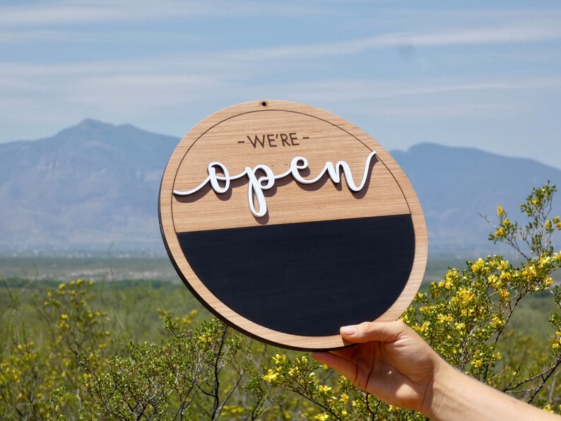 Chalkboard Open Closed Sign / Chalkboard Sign / Custom Sign / - Etsy