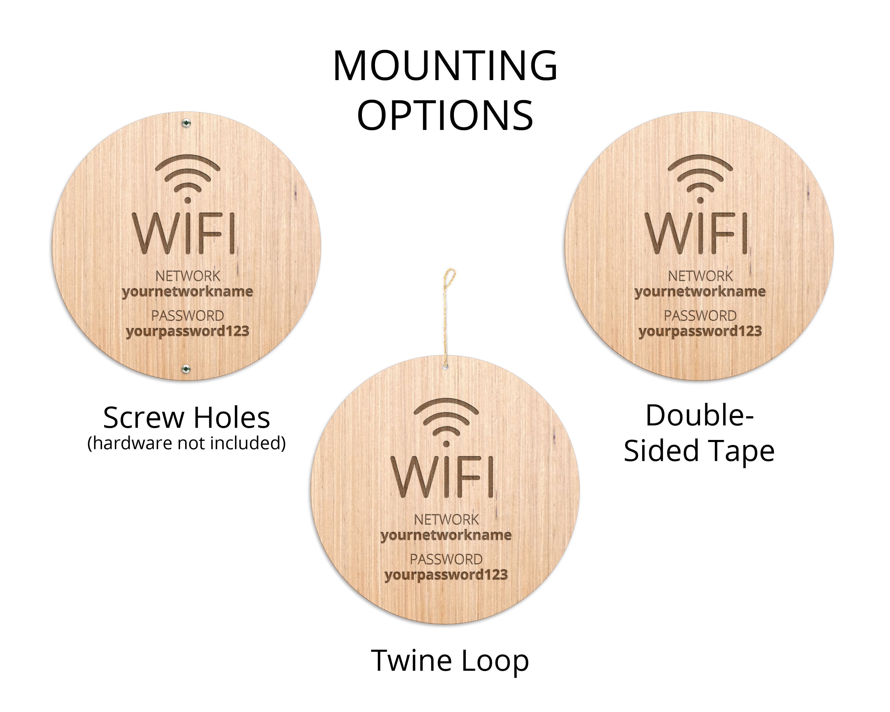 Custom Wifi Sign / Wifi Password Sign / Wooden Wifi Sign / | Etsy