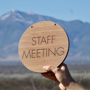 Staff Meeting Sign / in a Meeting Sign / Meeting in Session Sign ...