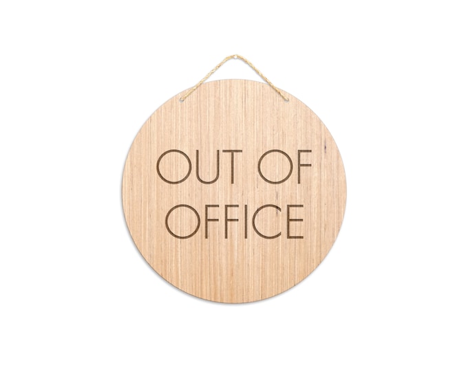 Out of Office Sign / Stepping Out Business Sign / Custom Office Decor ...