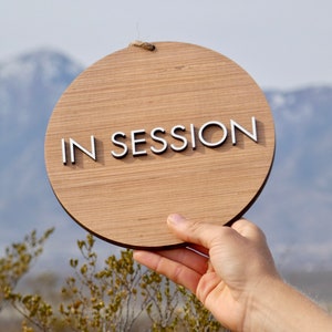 In Session Sign / in a Meeting Sign / in Session Sign / Do Not Disturb ...