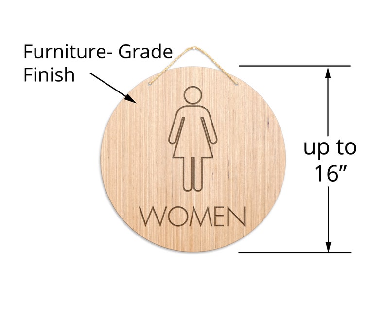 Female Restroom Sign / Women's Bathroom Sign / Business - Etsy