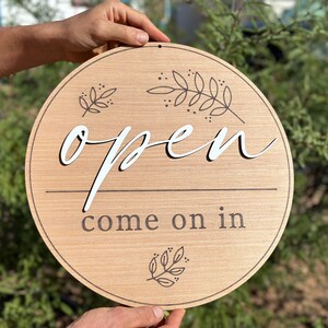 Open Closed Sign / Open Sign / Closed Sign / Office Open Sign / Wall ...