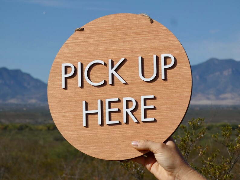 Custom pick up Here Sign / Business pick | Etsy