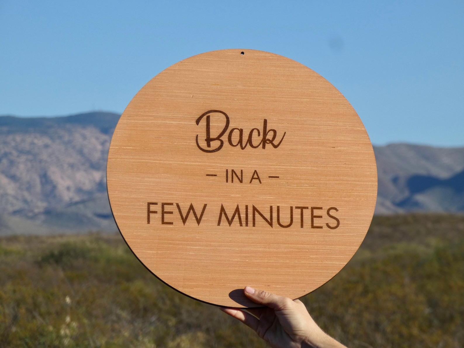 Back in a Few Minutes Sign / Business Sign / Be Back Soon Sign - Etsy