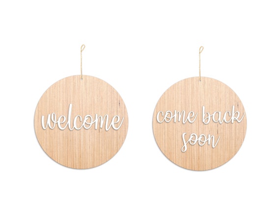 Unique welcome Sign / come Back Soon | Etsy