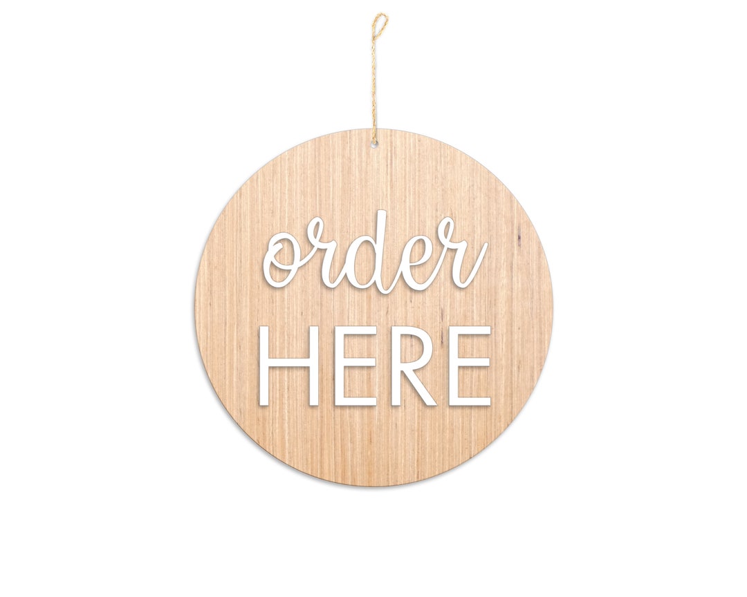 Order Here Sign / Order Here Sign / Custom Business Sign / - Etsy