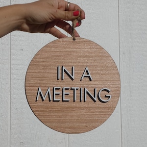 In a Meeting Sign / in Session Sign / Business Sign / Office - Etsy
