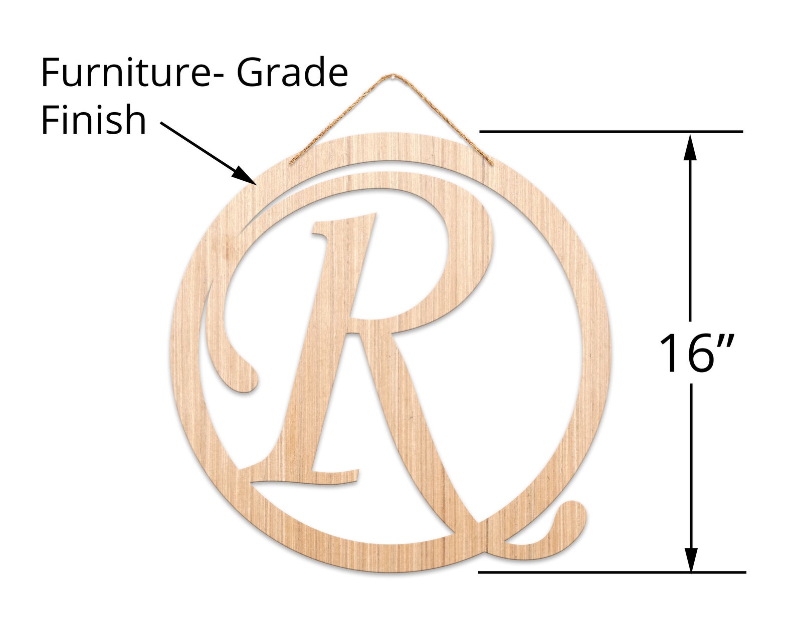 Custom Wooden Monogram / Monogram Door Hanger / Front Door | Etsy