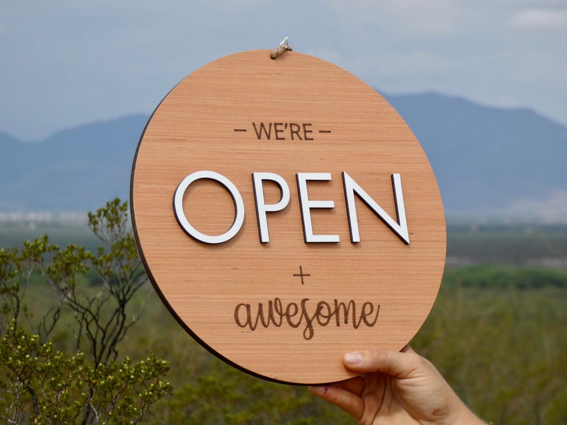 Business Open Closed Sign / Open Sign / Closed Sign / Office | Etsy