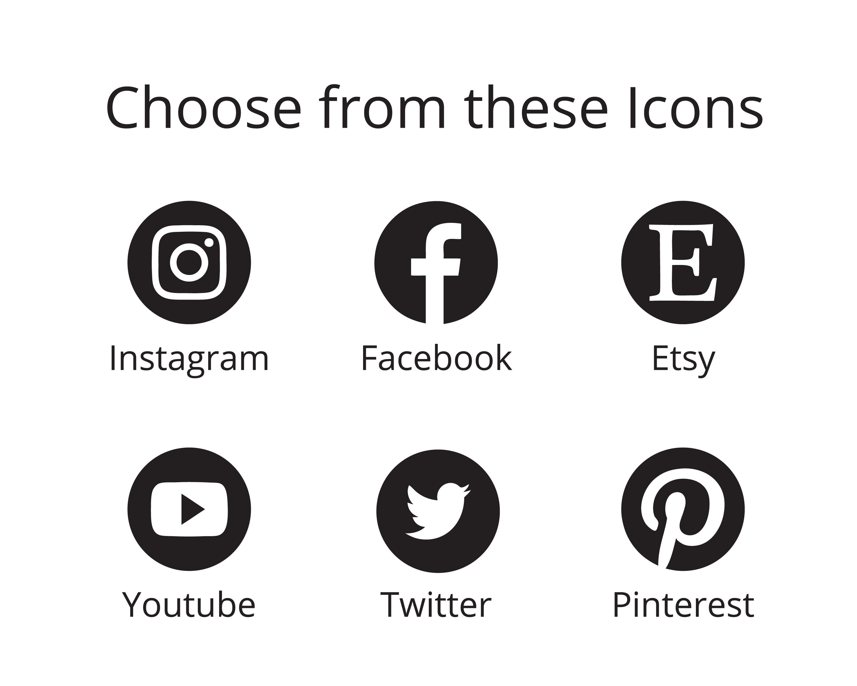 Social Media Sign / Business Social Media Sign / - Etsy