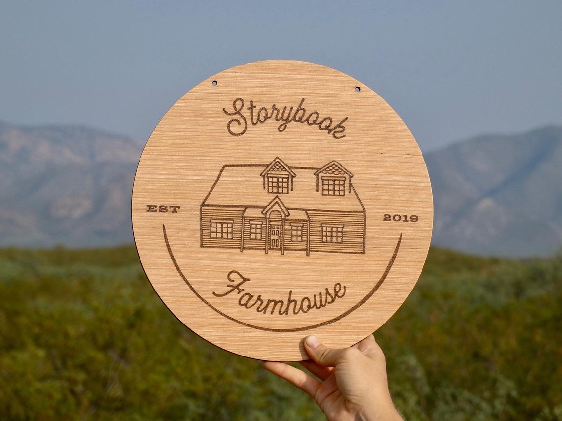 Custom Logo Sign / Engraved Business Sign / Custom Wood Sign / - Etsy