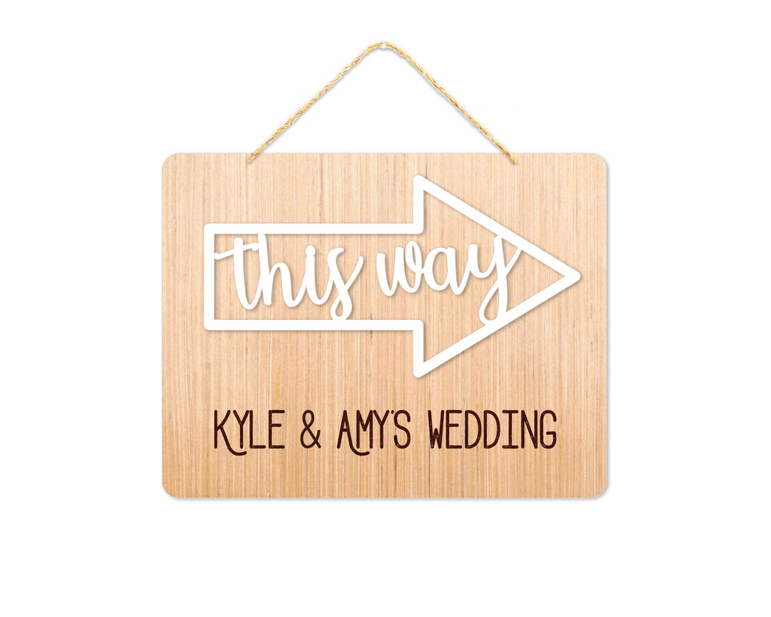 Custom this Way Hanging Sign / Wooden this - Etsy