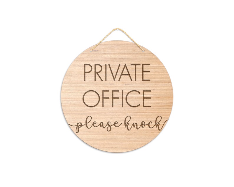 Private Office Sign / Office Door Sign / Business Decor / - Etsy
