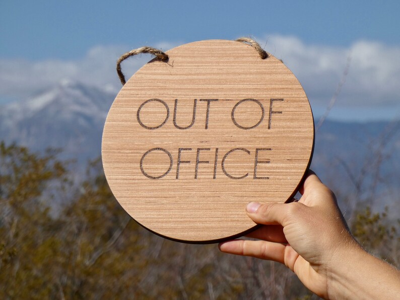 Out of Office Sign / Stepping Out Business Sign / Custom | Etsy