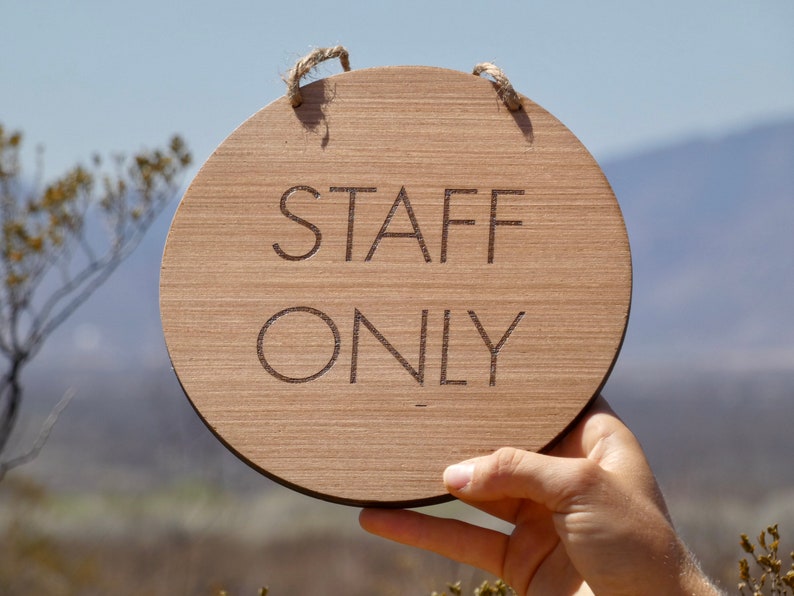 Staff Only Sign / Employees Only Sign / Employee Entrance Only | Etsy