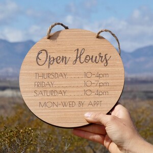 Business Hours Sign / Custom Office Hours Sign / Business | Etsy