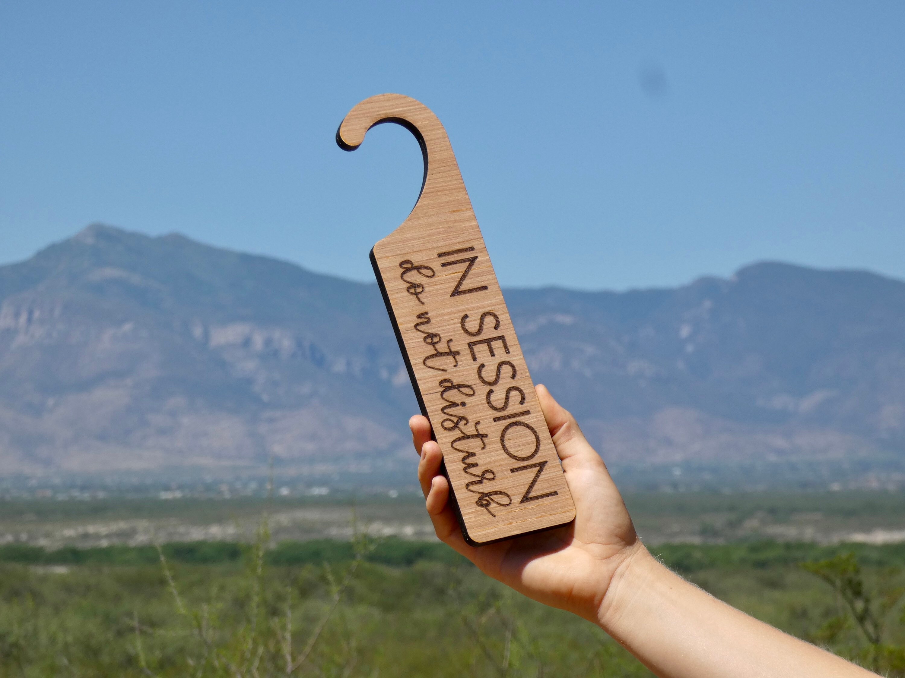 In Session Sign / Now Available Sign / Door Knob Hanger / Do - Etsy