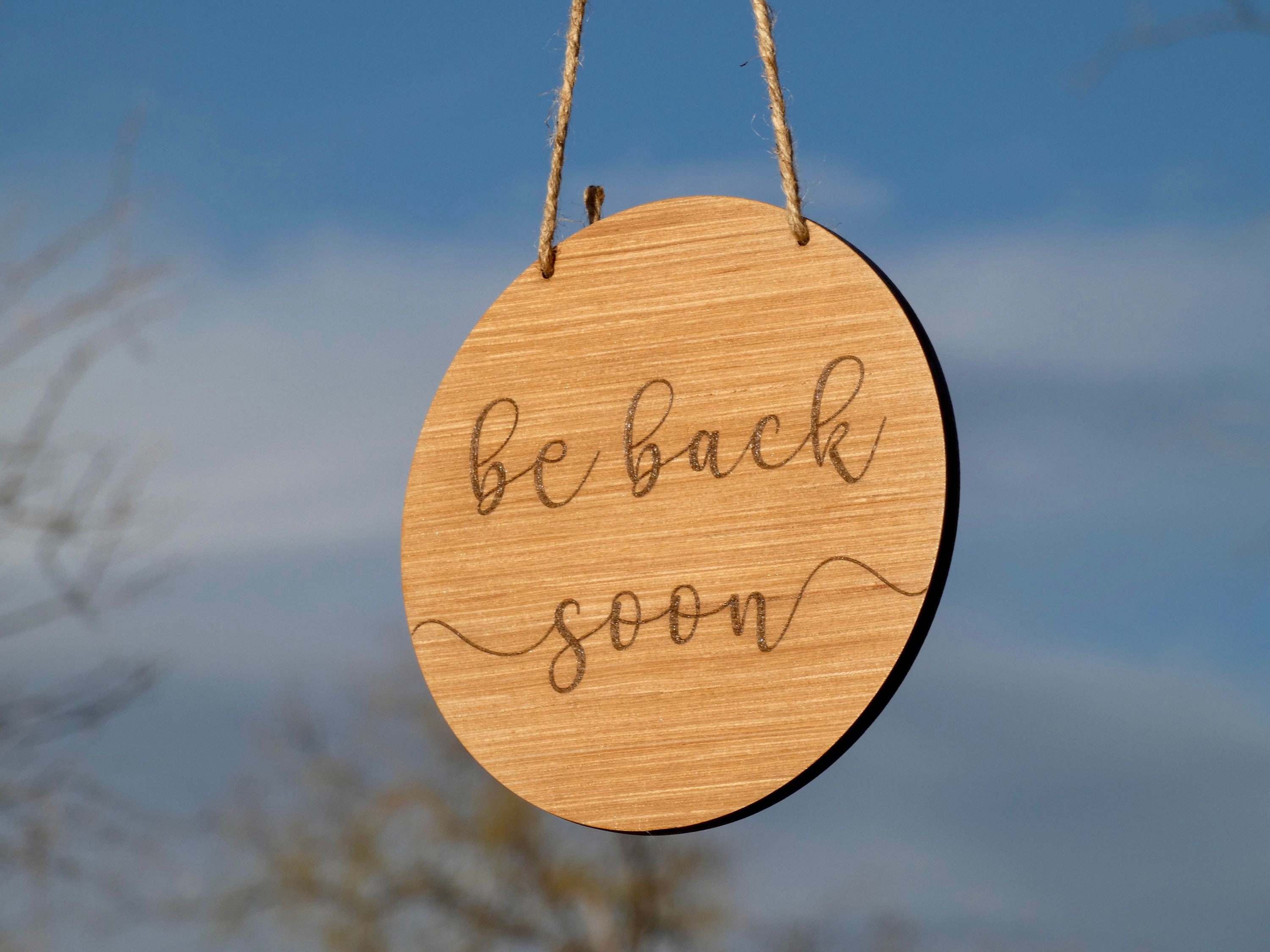 Wooden Be Back Soon Sign / Be Right Back Sign / Business Decor - Etsy