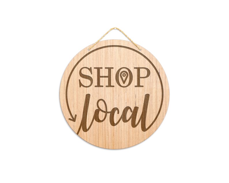 Shop Local Sign / Shop Small Business / Support Small Business - Etsy