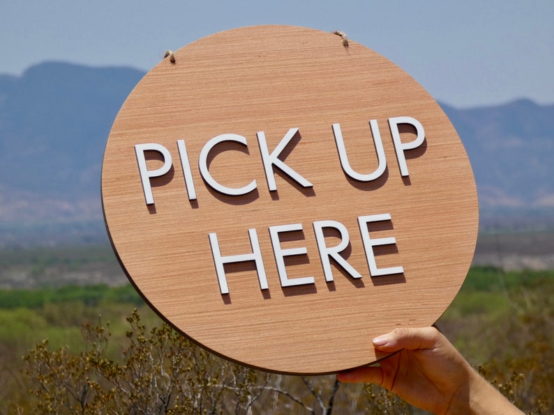 Custom pick up Here Sign / Business pick | Etsy