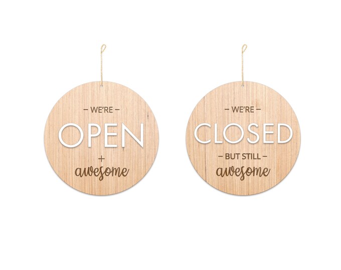 Business Open Closed Sign / Open Sign / Closed Sign / Office Open Sign ...