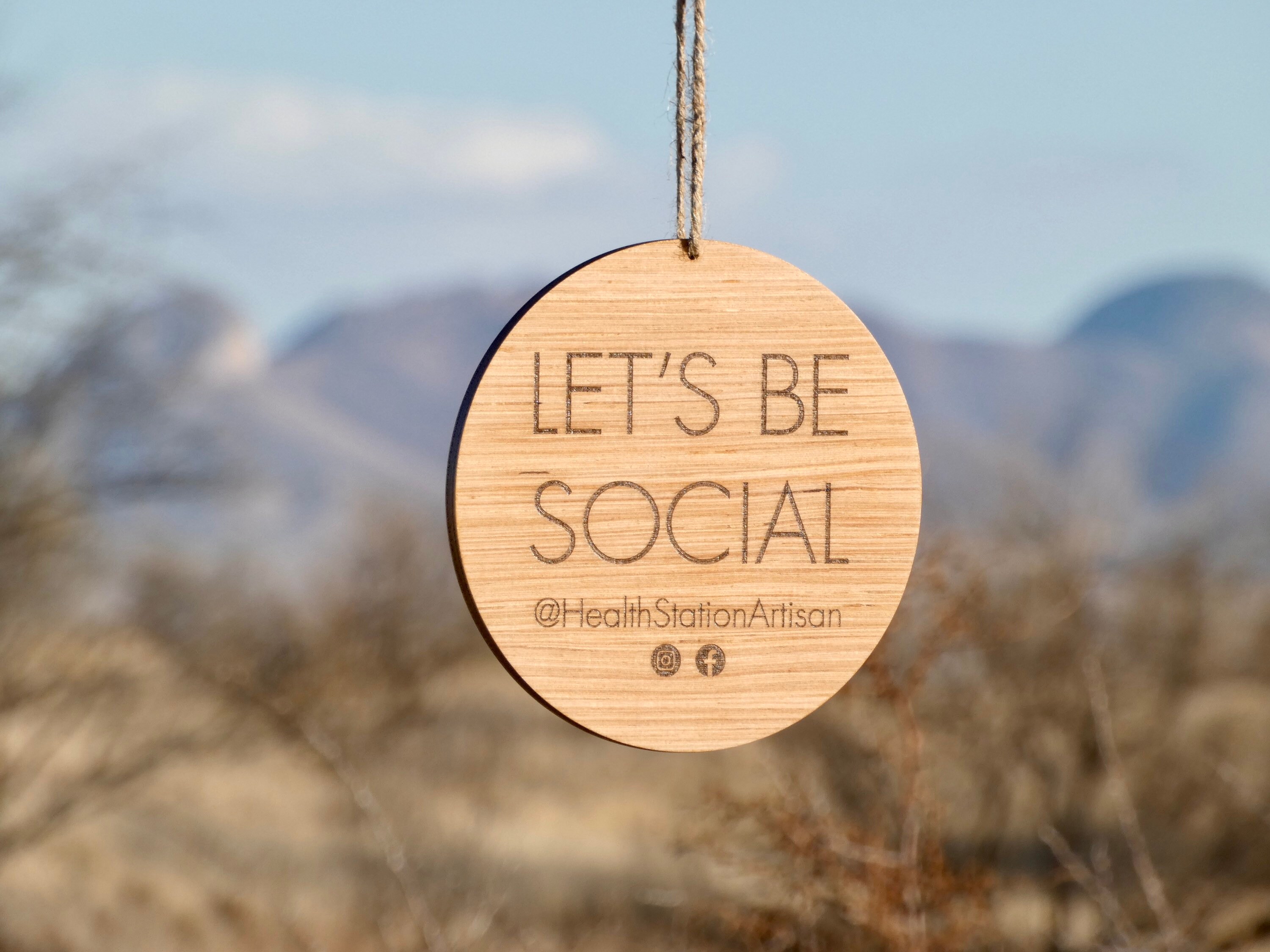 Engraved let's Be Social Sign / Personalized - Etsy