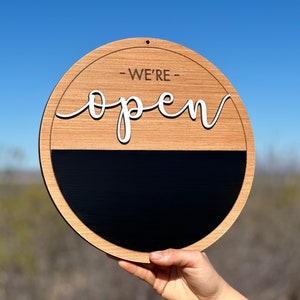Chalkboard Open Closed Sign / Chalkboard Sign / Custom Sign / - Etsy